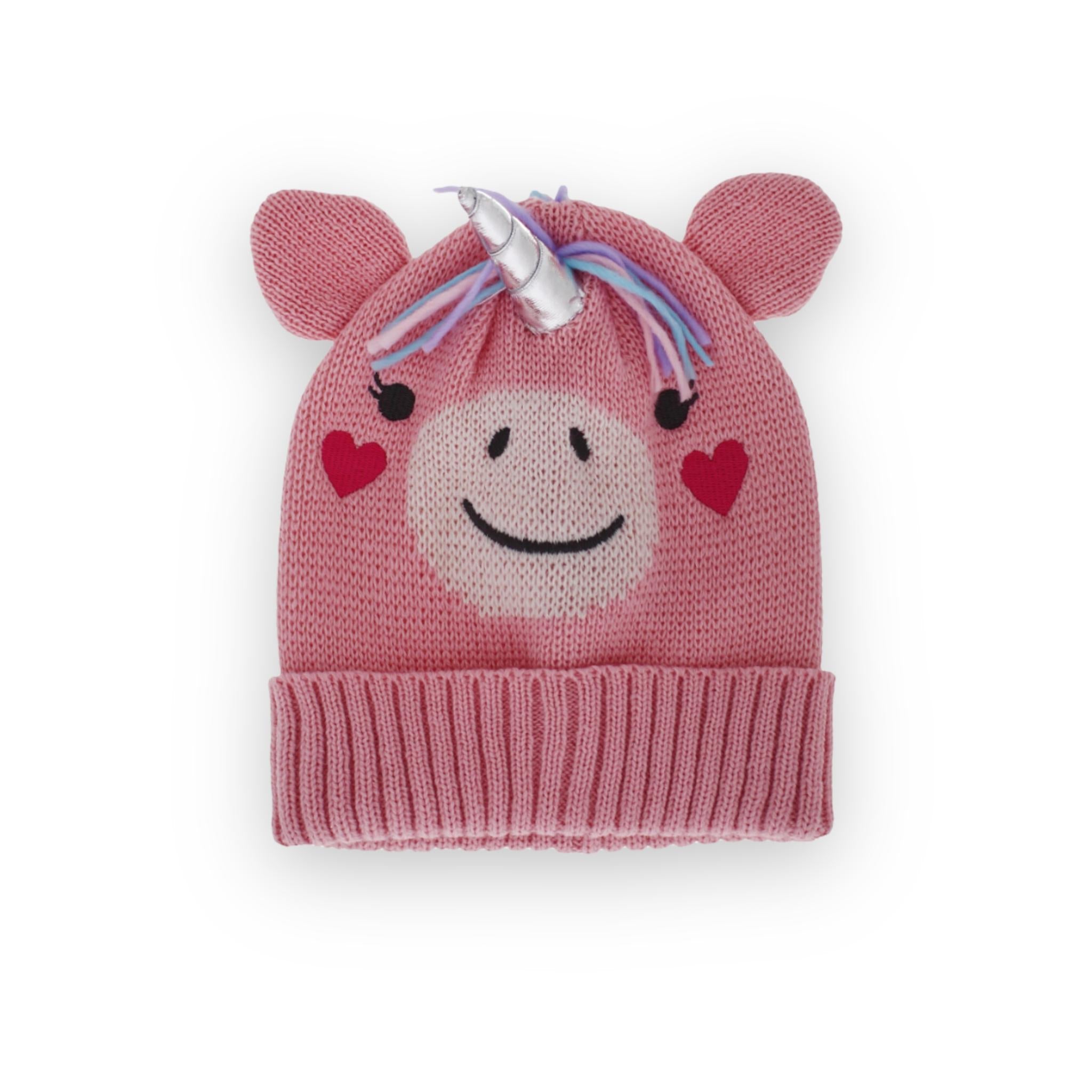 Kids Anmal Face Girls Critter Cuff Toque Hats – Un Beau Souvenir
